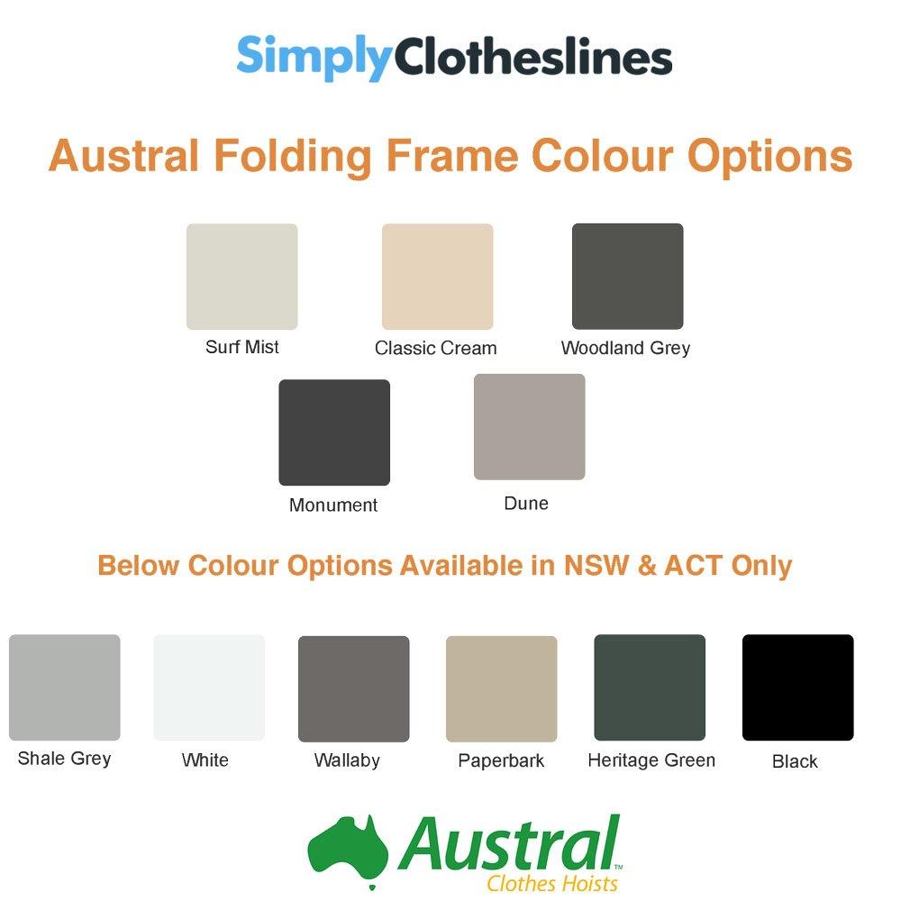 Austral Standard Folding Frame Clothesline Wall Mounted - Simply ...